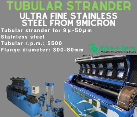 Ultra-Fine Stainless Steel Tubular Stranding Machine!